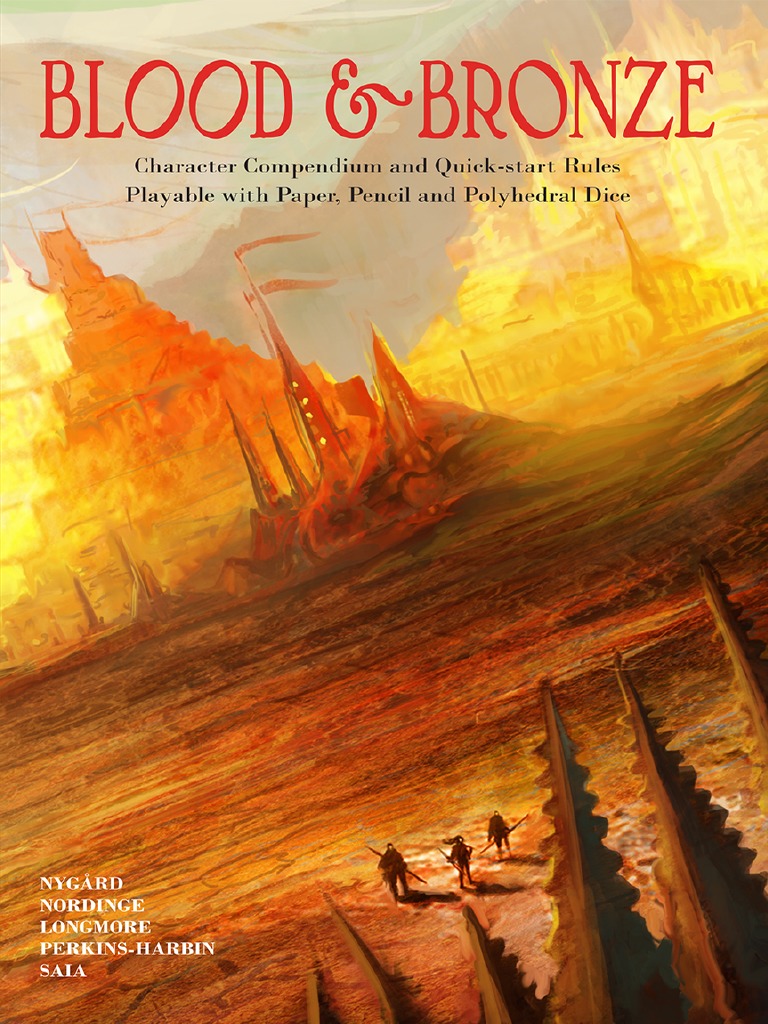 Blood & Bronze RPG Quick-Start Guide | PDF | Leisure