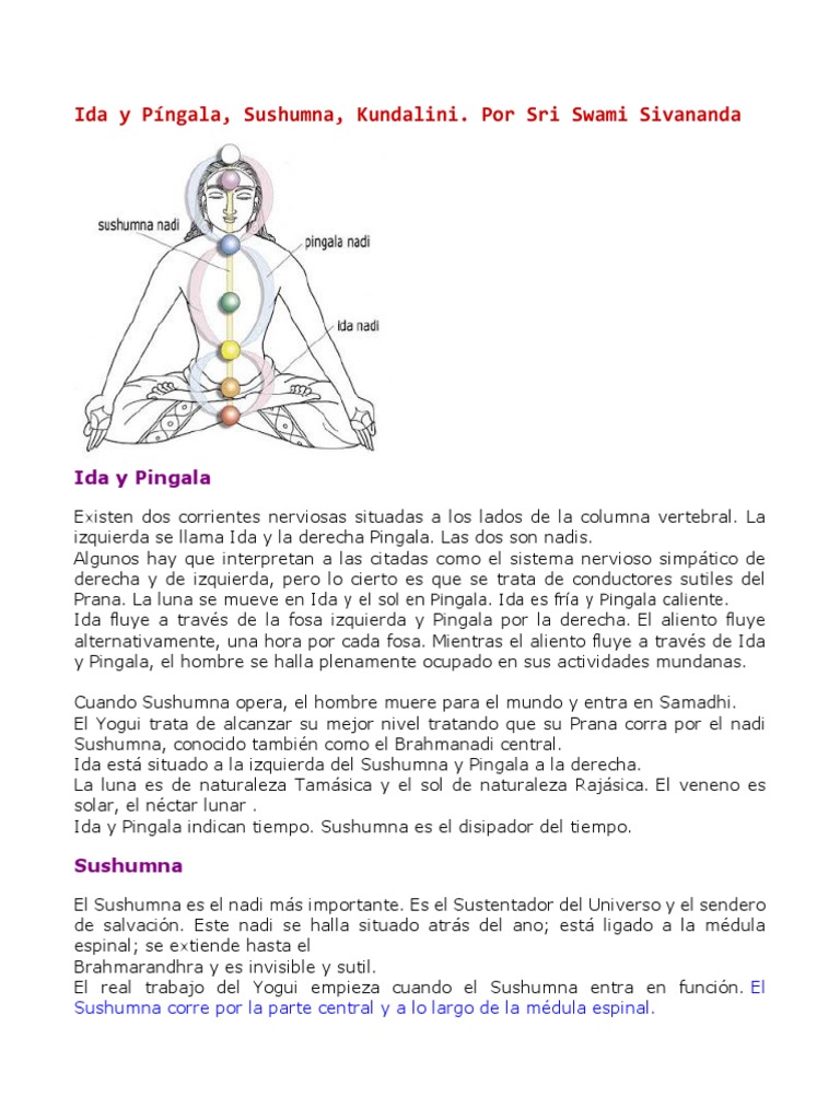Ida y Píngala | PDF | Prana | Yoga