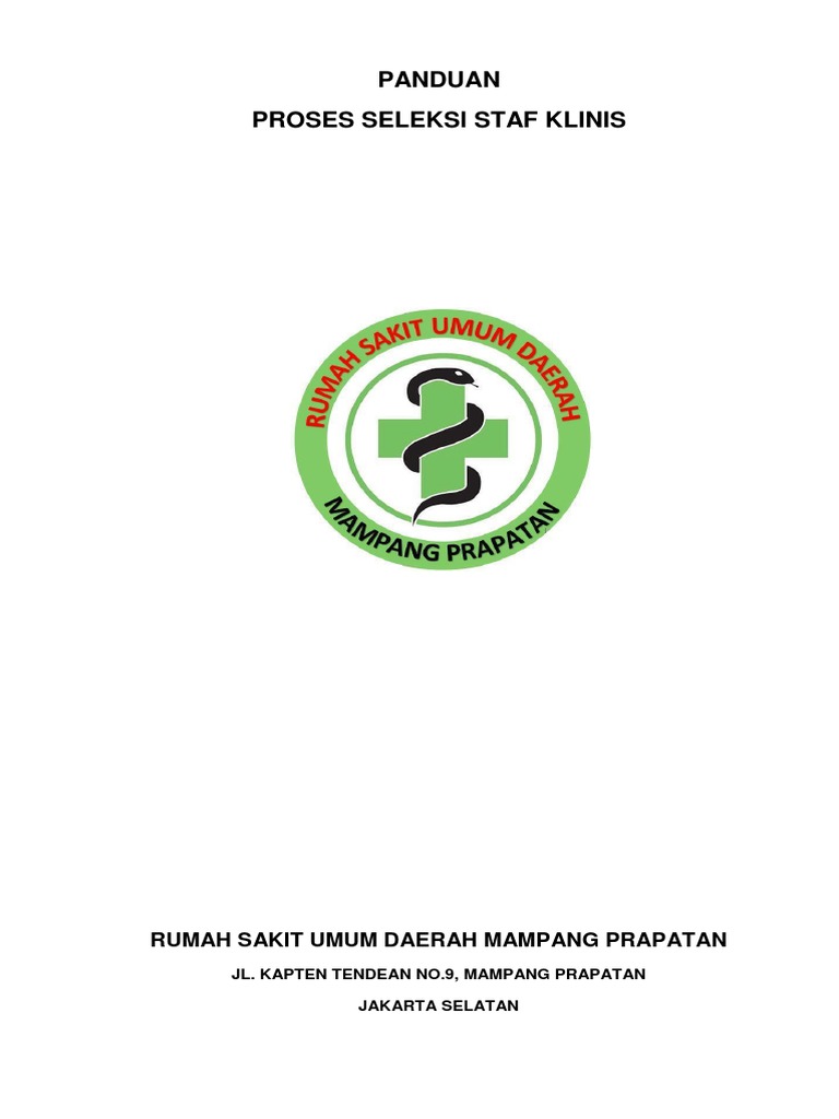 Panduan Proses Seleksi Staf Klinis | PDF