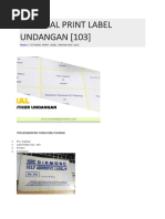 Cara Print Label Undangan 103 Paling Mudah | PDF