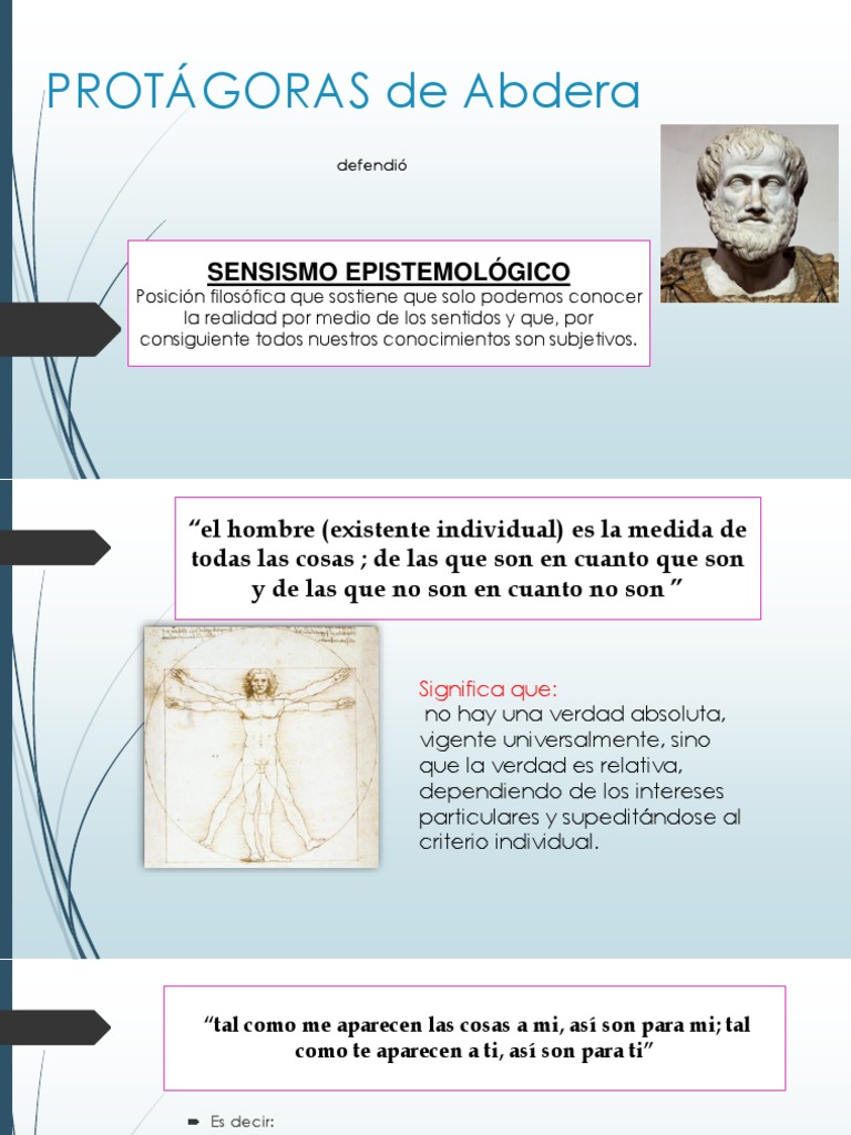 PROTÁGORAS de Abdera | PDF