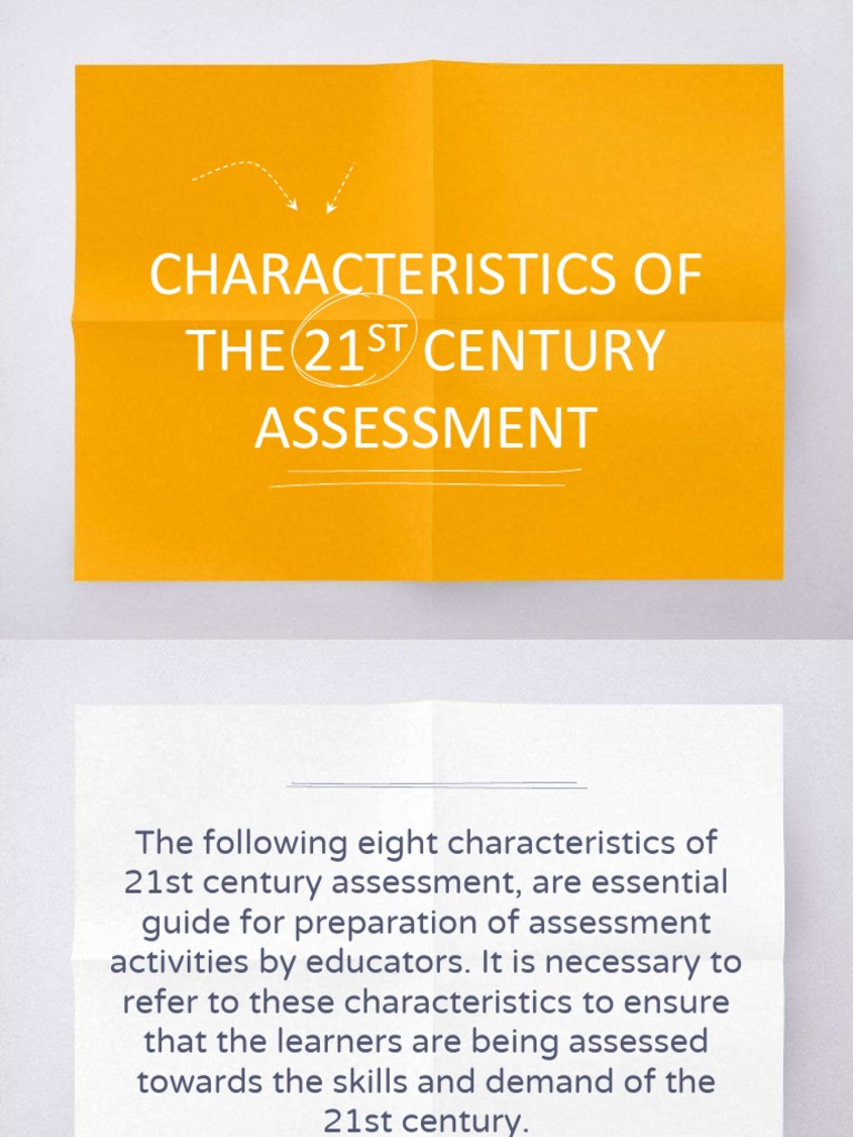 21st Century Assessment Pdf Educational Assessment Psychological