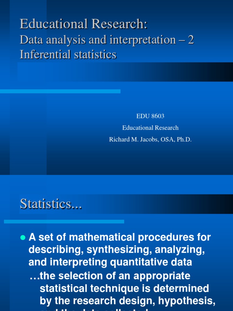 Inferential Statistics | PDF | Statistical Significance | Statistical ... Inferential Statistics | PDF | Statistical Significance | Statistical ...