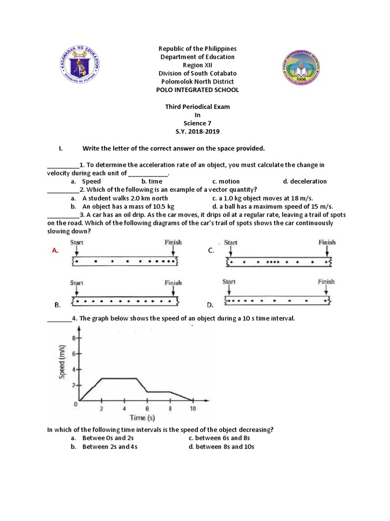 Science 7 Third Quarter Exam | PDF | Waves | Electric Current