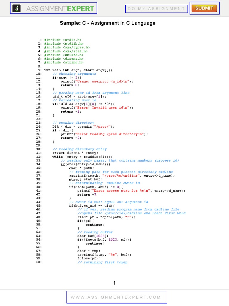 Assignment in C Language Programming C | PDF | Information Technology ...