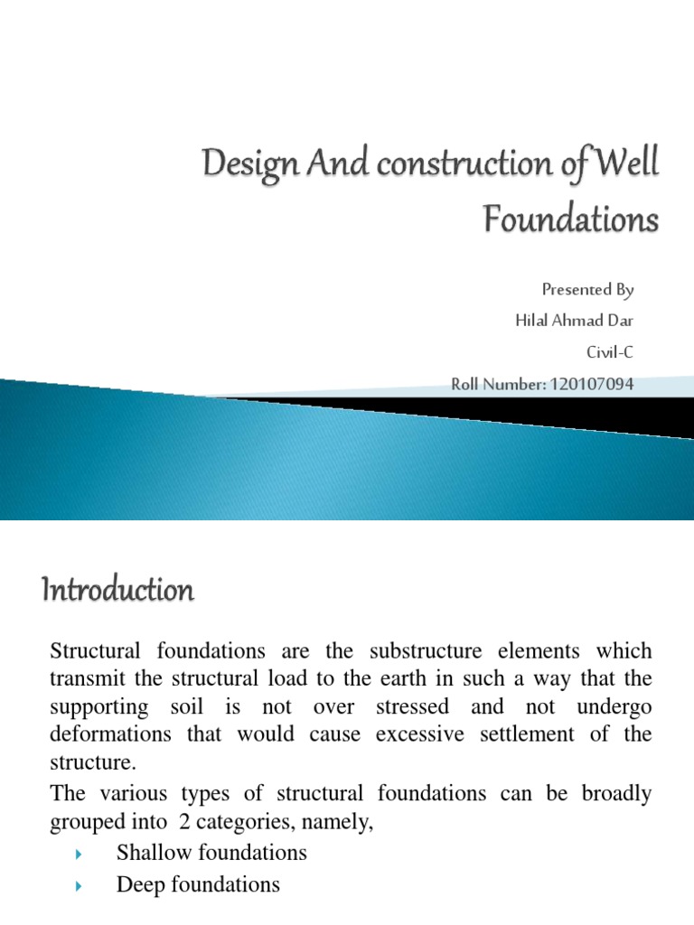 Well Foundation | PDF | Foundation (Engineering) | Deep Foundation