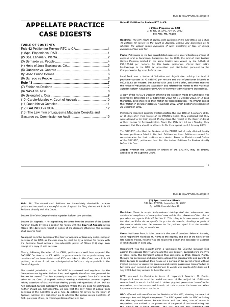 Rule 42 To Rule 43 | PDF | Judgment (Law) | Complaint