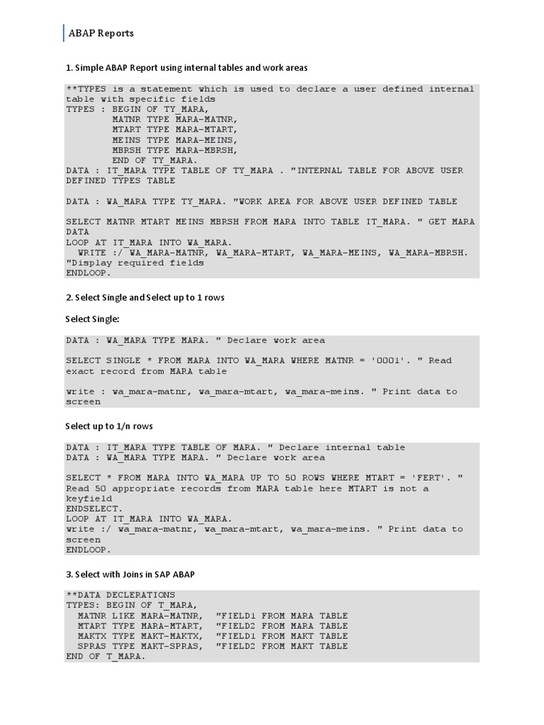 Sample Reports On All Topics | PDF | Parameter (Computer Programming ...