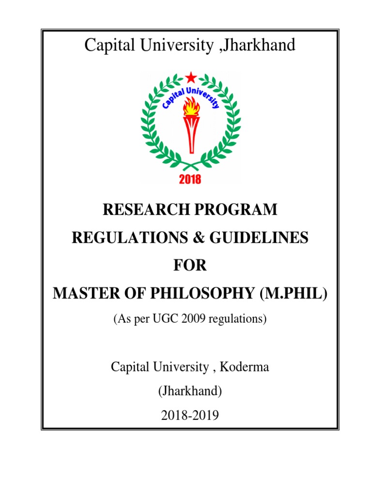 Mphil Cuj | Descargar gratis PDF | Thesis | Academic Degree