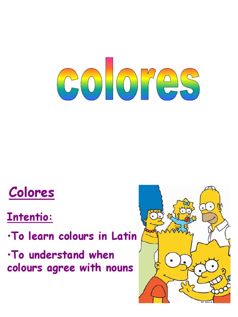 Colours in Latin | PDF | Grammatical Gender | Vocabulary