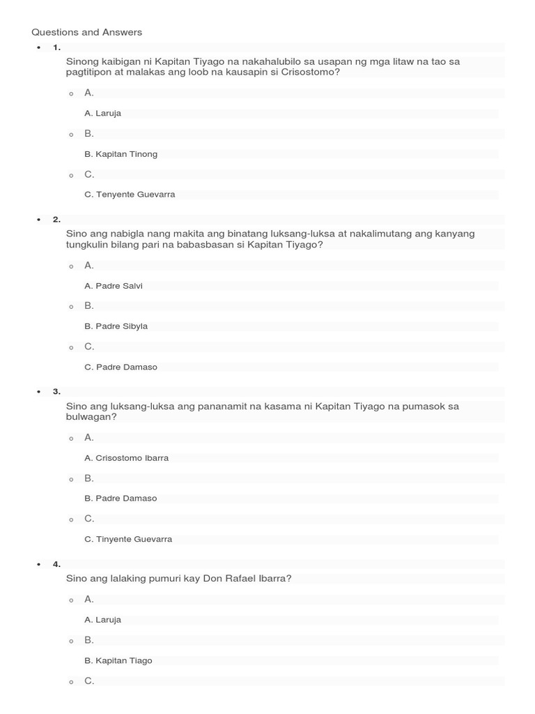 Questions and Answers | PDF