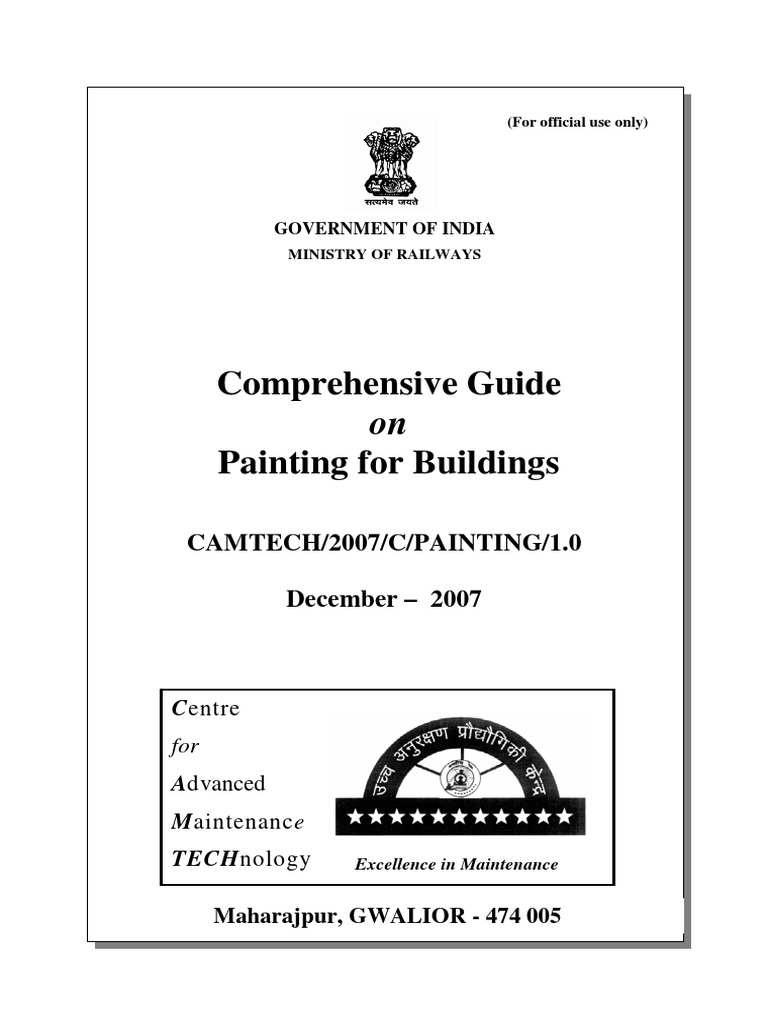 Painting Guide for Indian Railways Buildings | PDF | Paint | Plaster