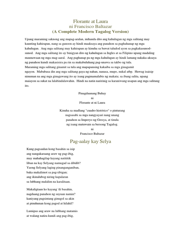 Kwento Ng Ibong Adarna Grade 7 Tagalog