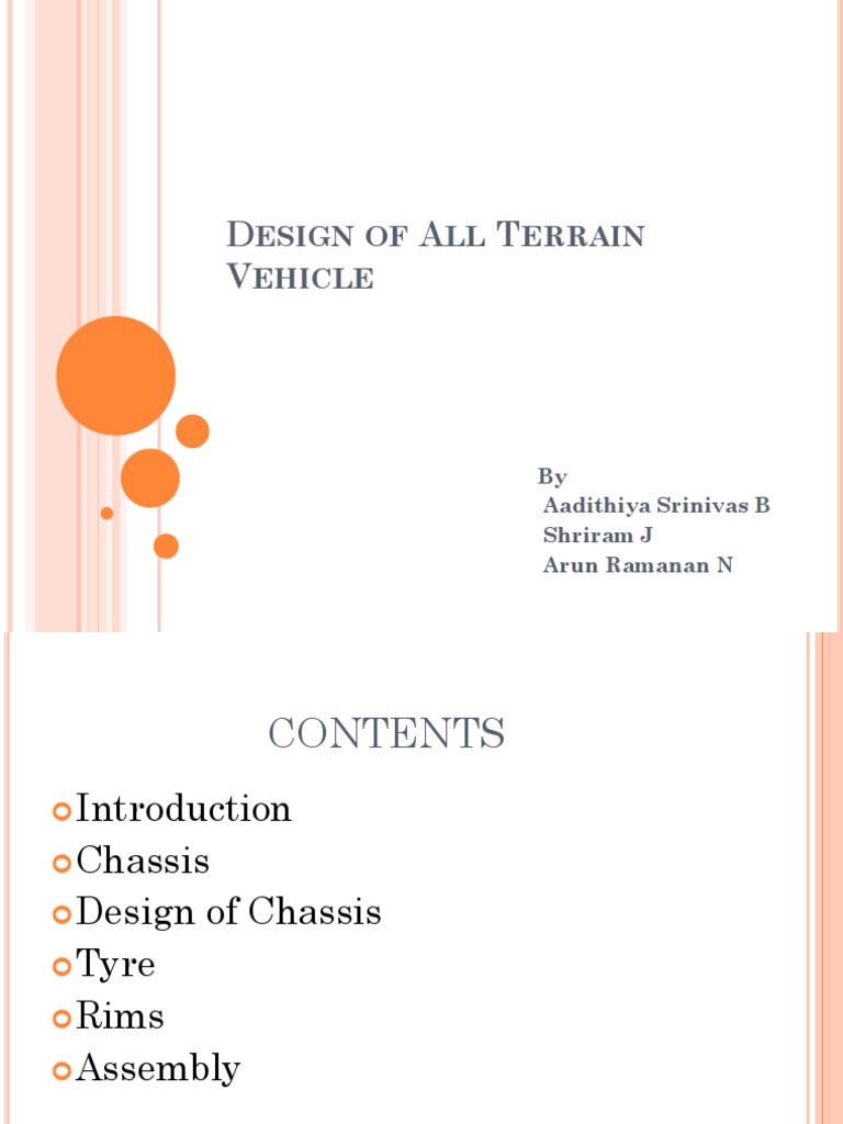 Design of All Terrain Vehicle | PDF
