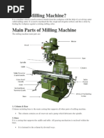Study of Milling Machine | PDF | Machines | Tools