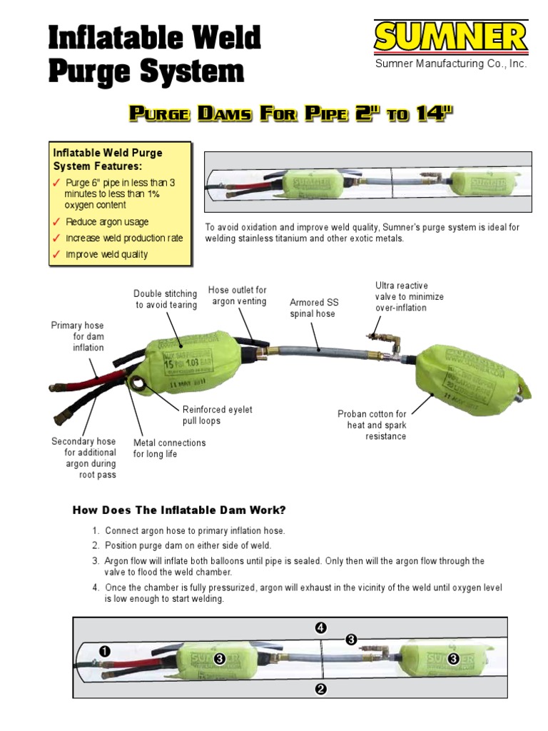 Weld Purge Dams 1 12 | PDF | Pipe (Fluid Conveyance) | Argon