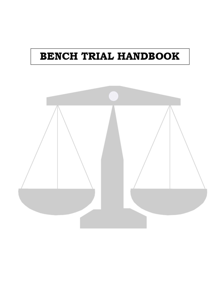 Bench Trial Handook | Download Free PDF | Witness | Witness Impeachment