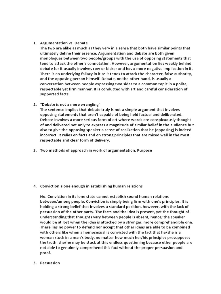 Argumentation | PDF | Argumentation Theory | Persuasion