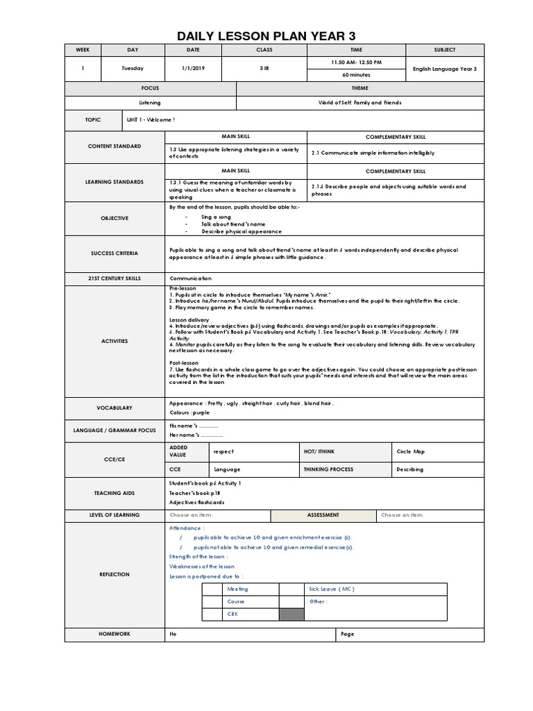 Week 1 - Welcome | PDF | Lesson Plan | Books