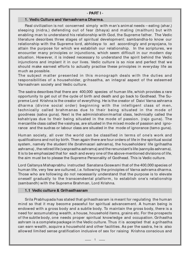 Grhastha Asrama Manual - ISKCON Chowpatty | PDF | Vaishnavism | Krishna