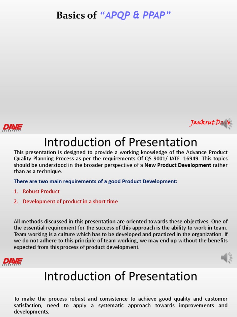 Apqp & Ppap | PDF | Reliability Engineering | Specification (Technical Standard)