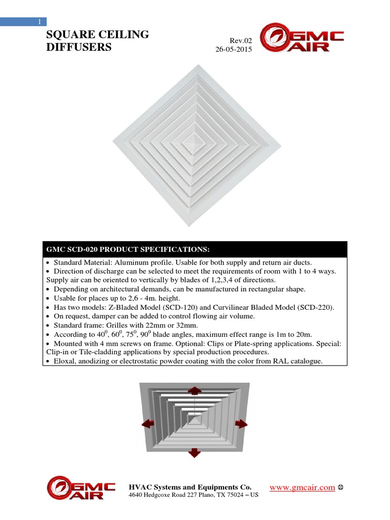 020 SCD | PDF | Duct (Flow) | Hvac