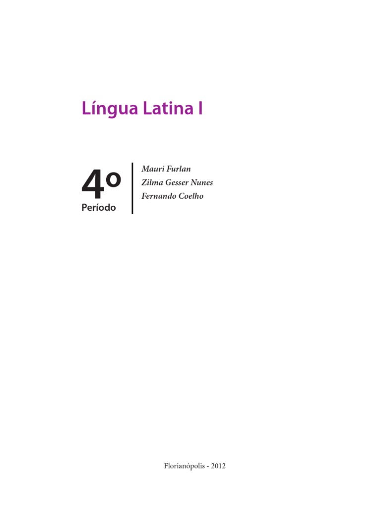 Livro_Lingua_Latina_I.pdf | Latim | Sílaba