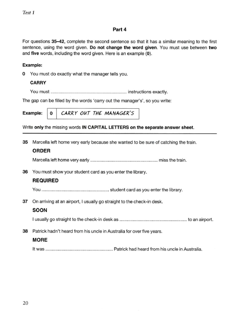 Use of English Part 4 | PDF