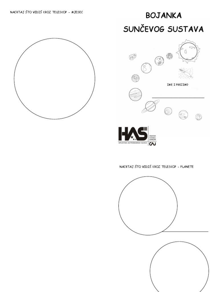 Bojanka Suncevog Sustava 6-8g PDF | PDF
