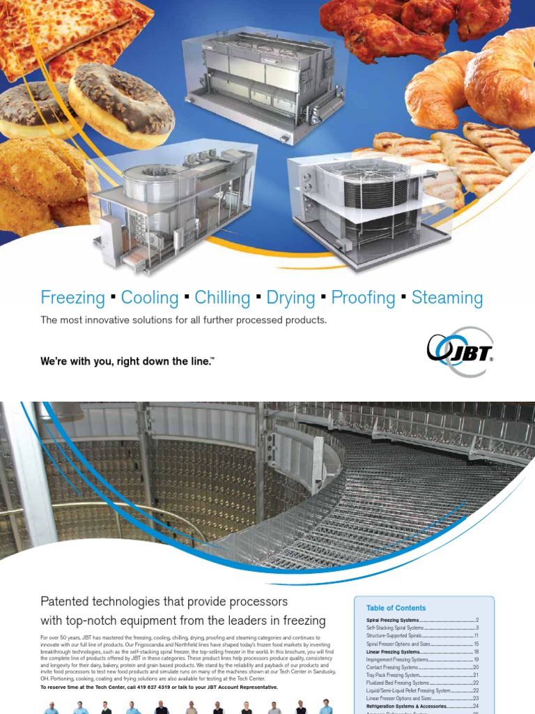 JBT Freezer Portfolio | PDF | Heat Exchanger | Refrigerator
