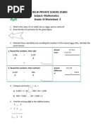 Year 9 Worksheet 6 Indices and Surds | PDF | Mathematics | Arithmetic