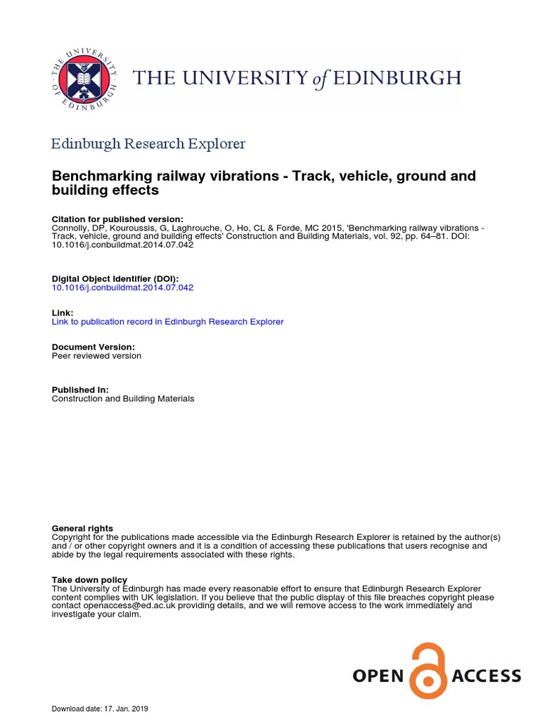 Benchmarking Railway Vibrations Track Vehicle Ground Pdf Waves Finite Element Method