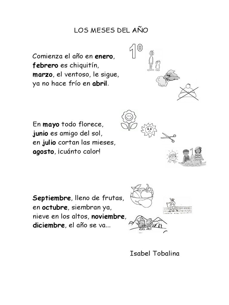 Los Meses Del Año