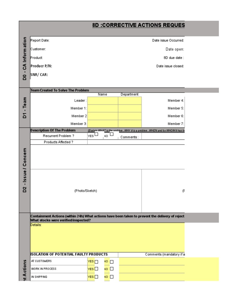 8d-report-template .xlsx | Technology | Business