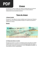 Clases de Cheques Que Circulan en Guatemala | PDF | Cheque | Economias