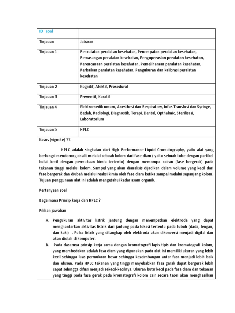 Soal Alat Lab | PDF