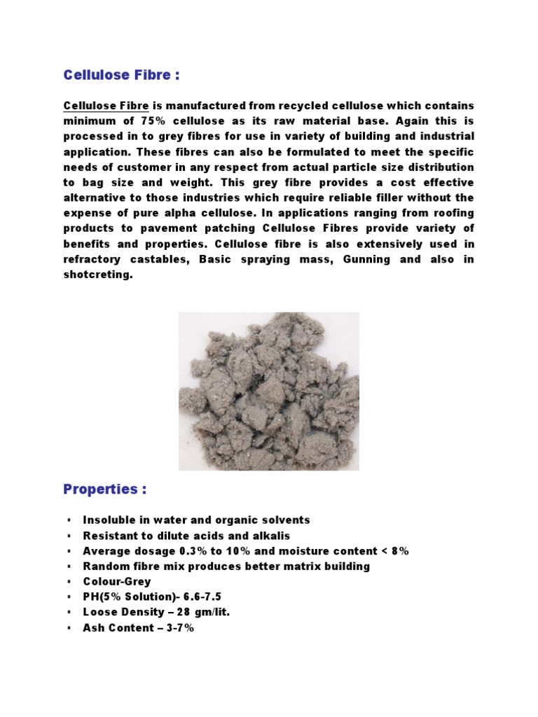Cellulose Fibre: Properties, Benefits, and Applications of Cellulose ...