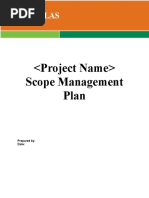 Scope Management Plan | PDF