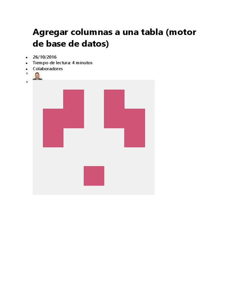 Agregar columnas en SQL Server 2017 | PDF | Servidor SQL de Microsoft ...