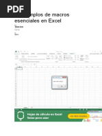 10 Ejemplos de Macros Esenciales en Excel | PDF | Microsoft Excel | Macro (informática)