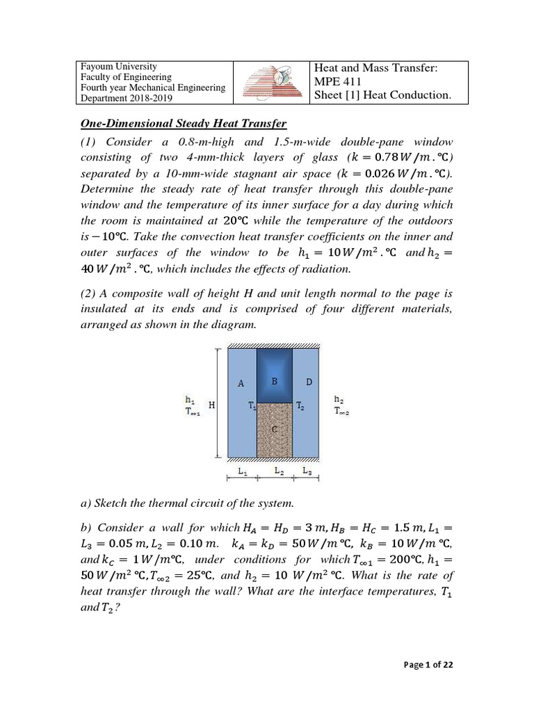Heat Transfer and Mass Sheets Final | PDF | Heat Transfer | Relative ...