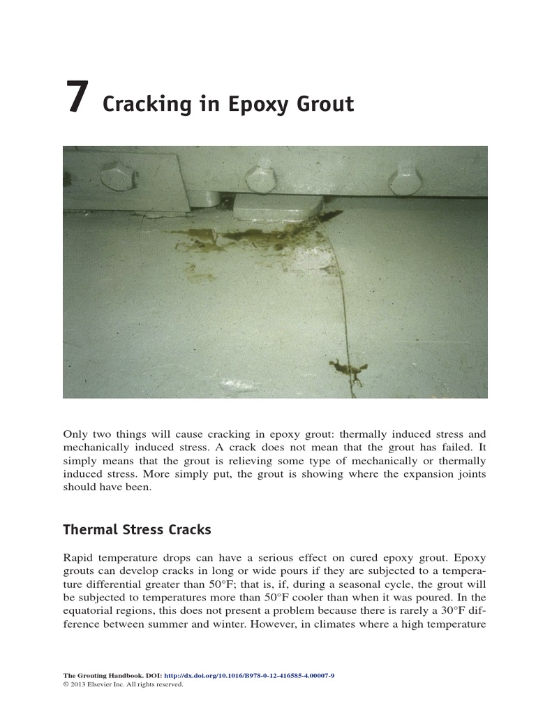7 Cracking in Epoxy Grout | PDF | Silicone | Epoxy