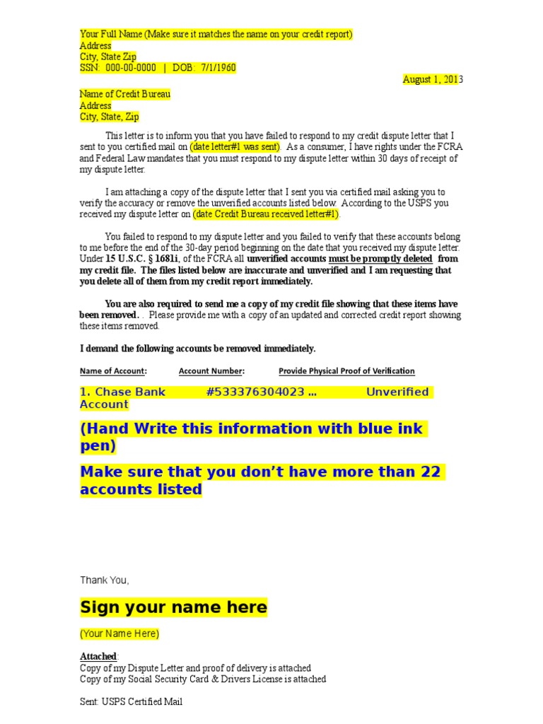 No Response Letter | PDF