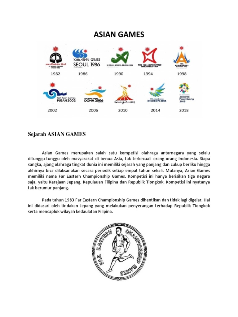 Sejarah dan Prestasi Asian Games | PDF
