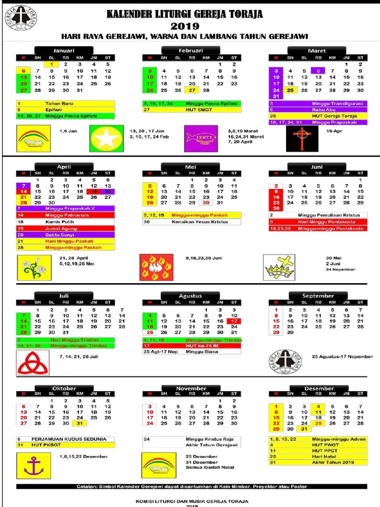 Kalender Liturgi GT 2019 | PDF