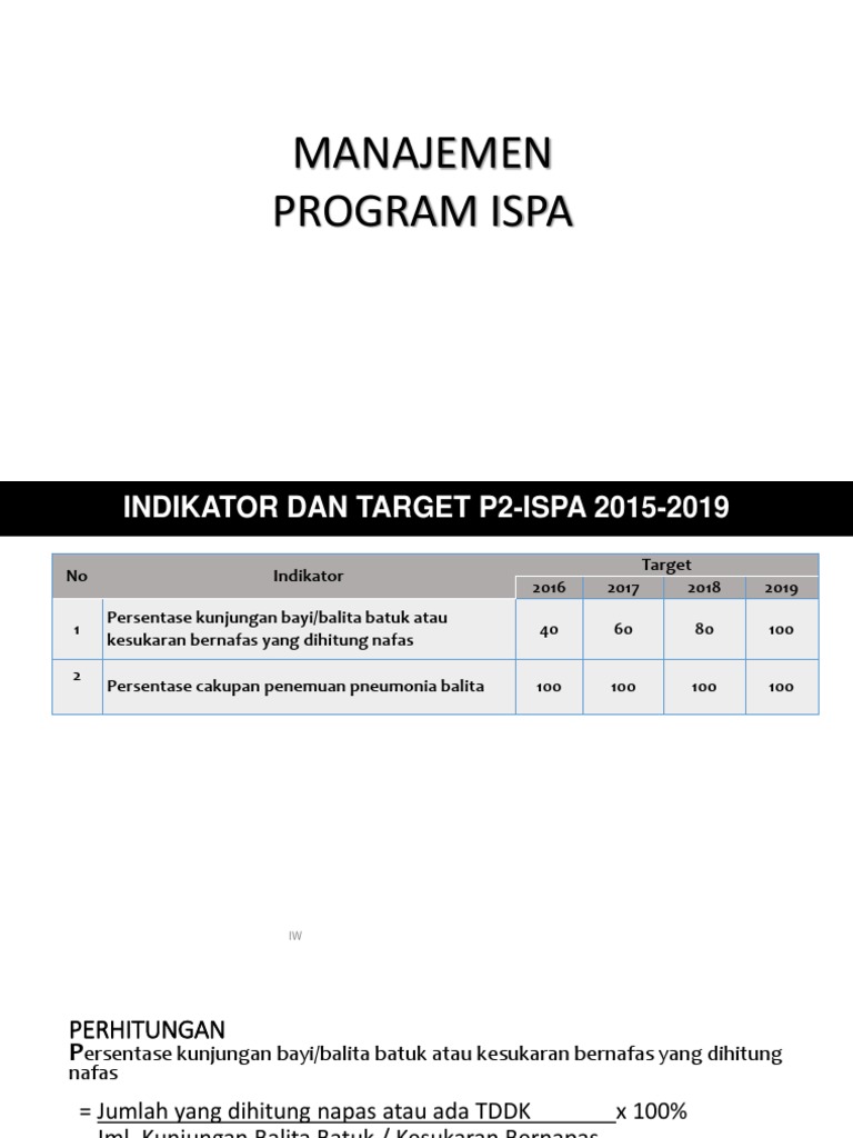 Manajemen Program Ispa | PDF