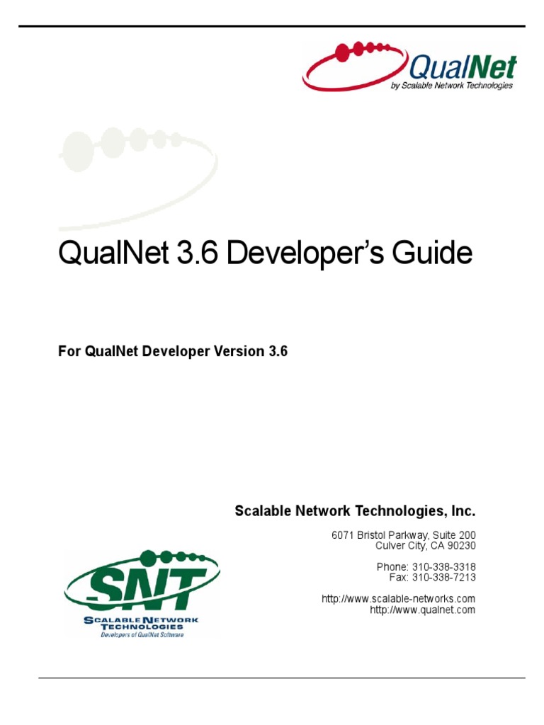 Qualnet Developers Guide-3.6 PDF | PDF | Network Packet | Internet ...