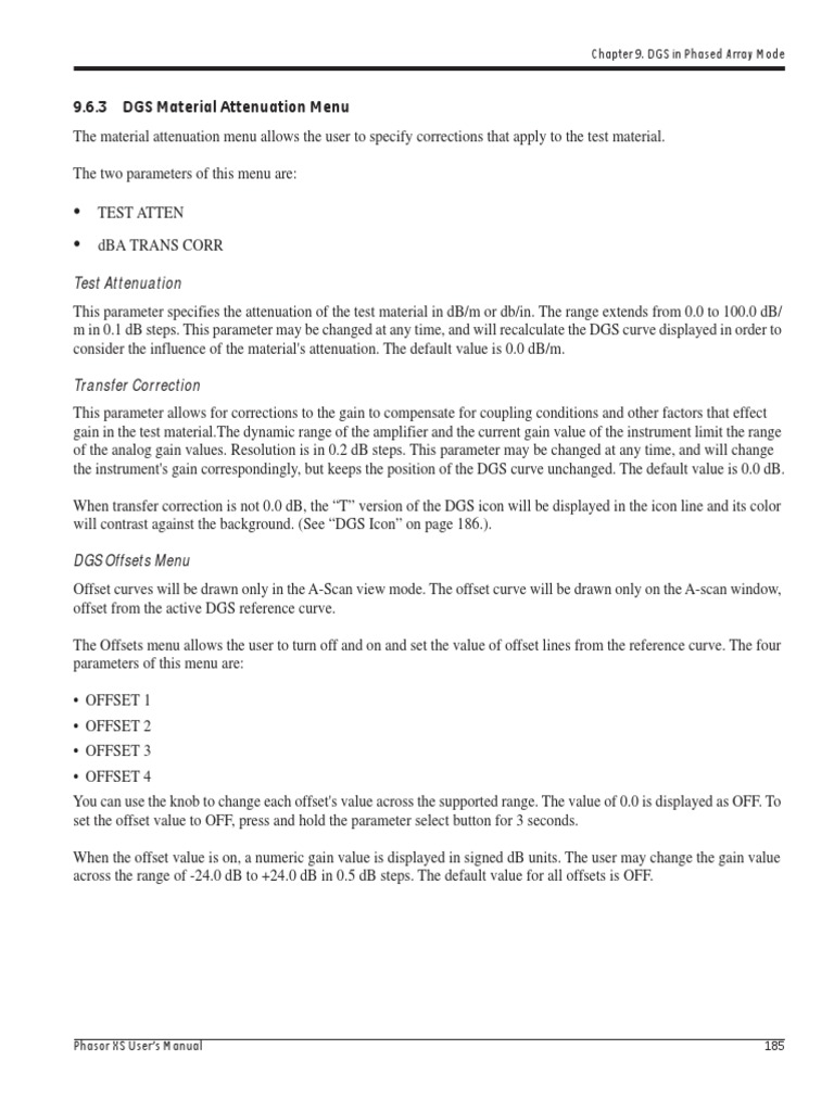 9.6.3 DGS Material Attenuation Menu | PDF | Decibel | Electrical ...