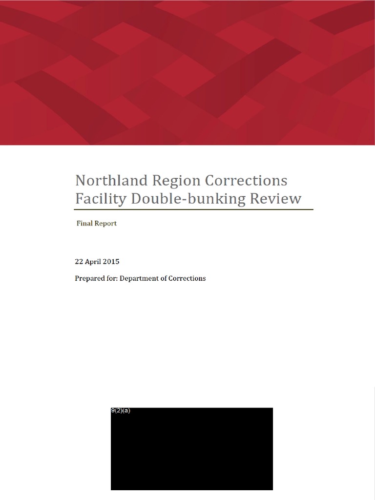 Northland Double-Bunking Review | PDF | Prison | Data Analysis