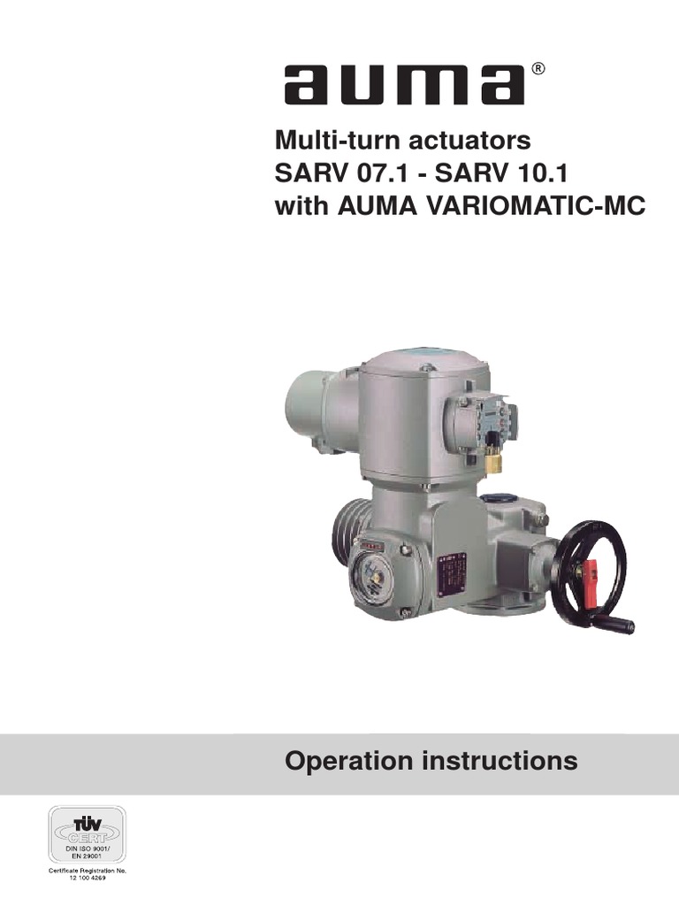 Auma Mov | PDF | Electrical Connector | Nut (Hardware)